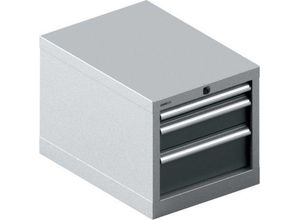 4051273647733 - Select Schubladenschrank 18-27 3 Schübe (H 50 100 150mm) bis 200 kg B 411 x T 572 x H 400 mm anthrazitgrau weißaluminium