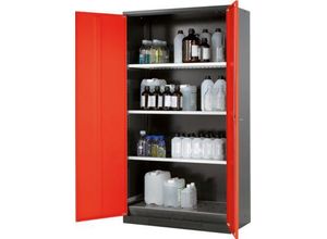4054923053724 - Chemikalienschrank Asecos CS-CLASSIC asecos Flügeltür 3 Böden 1055x520x1950 mm verkehrsrot