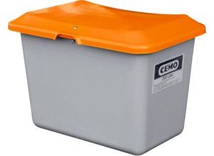4052886333808 - Cemo Gmbh - Streugutbehälter L890xB600xH640mm 200l gfk grau orange oEntnahmeöffnung cemo
