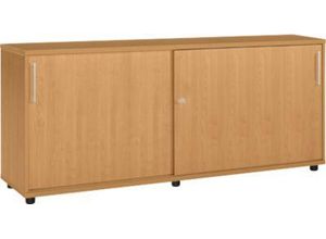 4251898812213 - Select Anstellschiebetürenschrank aus Holz 2 Fachböden B 1600 mm x T 421 x H 750 mm Buche