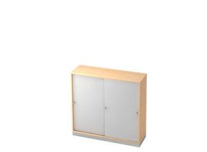4032062111000 - Schiebetürenschrank 3 OH B 1200 x T 400 mm Ahorn-Dekor silber