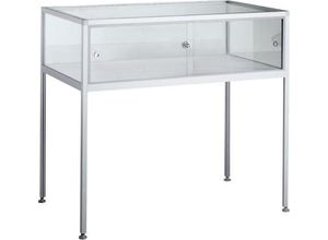 4260222866204 - Stand-Präsentationsvitrine STV-35 B 1000 x T 600 x H 900 mm Aluprofil