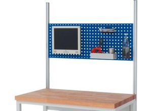4040376865335 - Rau Lochplatte für höhenverstellbare Arbeitsplatzsysteme Serie E 4-Kant Systemlochung B 1200 x T 40 x H 450 mm bis 30 kg