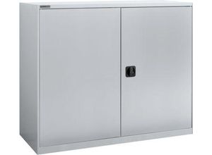 4051273635655 - Flügeltürenschrank Select MS-i 12412 Stahlblech B 1200 x T 400 x H 1215 mm 3 OH Weißaluminium bis 150 kg