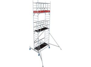 4009199942142 - Krause 942142 FahrGerüst Aluminium Faltgerüst fahrbar faltbar Arbeitshöhe (max) 680 m Silber 141 kg