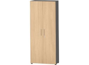 4251898811605 - Select Schrank Start Off 6 OH abschließbar B 800 x T 420 x H 2196 mm Holz graphit ahorn