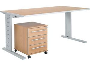 4251898810868 - Select Büromöbelset 2-tlg Moxxo IQ Schreibtisch B 1600 x T 800 mm C-Fuß