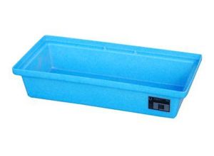 4052462053489 - Polyethylen-Kleingebindewanne BxTxH 400x800x170 mm blau Auffangvolumen 30 l Gewicht 5 kg