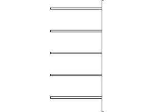 4052941929519 - Fachbodenregal SSI Schäfer R3000 Anbauregal 5 verzinkte Böden B 1025 x H 1960 mm 100 kg