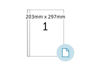 4008705581011 - Blattetiketten HERMA 58101 permanenthaftend besonders stark haftend wetterfest bedruckbar B 203 x H 297 mm PE-Folie weiß 250 Stück 250 Blatt
