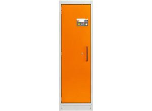4052886466445 - Cemo Sicherheitsschrank Typ 90 PROline 6 20 selbstschließende Türen Anschlag links B 600 x T 600 x H 1950 mm 33 Liter grau orange