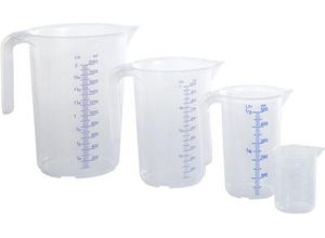 4007228930795 - Huenersdorff Messkannen-Set 4-tlgPolypropylen transparent offener Griff