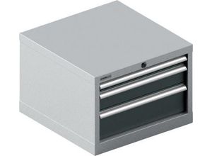 4051273651648 - Select Schubladenschrank 27-27 3 Schübe bis 75 kg B 564 x T 572 x H 400 mm anthrazitgrau weißaluminium