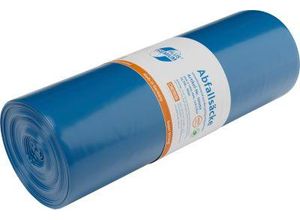 4001553100021 - PREMIUM PLUS® Abfallsäcke Recycling-LDPE reißfest B 700 x H 1100 mm 120 liter 82 µm blau 150 Stück