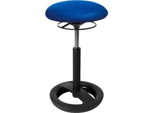4014296614175 - Stehhilfe Sitness HIGH BOB für ergonomisches Sitzen höhenverstellbar Schwingeffekt H 490-700 mm blau Gestell schwarz pulverbeschichtet