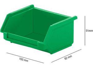 4052941743061 - Sichtlagerkasten SSI Schäfer Serie PROFI LF 110 Polypropylen L 92 x B 100 x H 51 mm 026 l grün