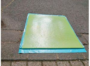 4260589110187 - Kanalschutz-Abdichtmatte rechteckig beidseitig mit Griffen 600 x 600 mm