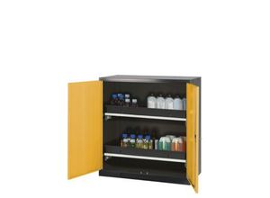4054923047648 - Chemikalienschrank Asecos CS-CLASSIC Flügeltür 2 Auszugswannen 1055x520x1105 mm sicherheitsgelb