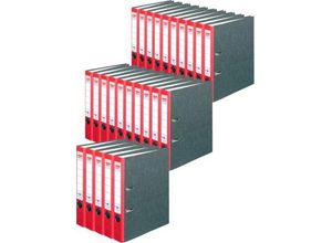 4008110093314 - Ordner herlitz maXfile nature DIN A4 Rückenschild geklebt Hartpappe Rückenbreite 50 mm rot 25 Stück
