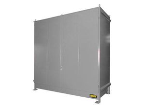 4052462065994 - Regalcontainer BAUER CEN 33-2 IBC Stahl Doppelflügeltor B 3510 x T 1500 x H 3485 mm grau