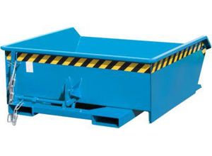 4052462063273 - eurokraft pro Mini-Kippbehälter niedrige Schüttkante Volumen 046 m³ blau RAL 5012