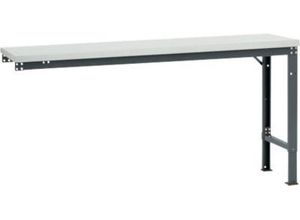 4045916150957 - AU80817016 Arbeits-Anbautisch UNIVERSAL Spezial mit Melaminplatte BxTxH = 1750 x 800 x 722-1022 mm Anthrazit