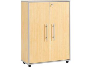 4251898810271 - Select Aktenschrank Moxxo IQ Holz 2 Böden 3 OH B 801 x T 362 x H 1115 mm abschließbar Ahorn-Dekor