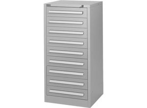 4051273033222 - Select Schubladenschrank SF 90 9 Schübe weißaluminium RAL 9006 weißaluminium RAL 9006