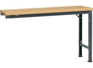 4045916157499 - Ansatztisch UNIVERSAL Spezial 1500 x 800 mm Multiplex natur anthrazit