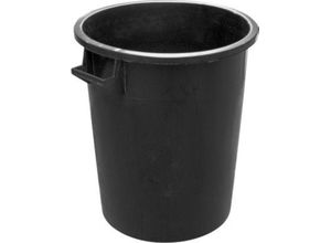 8004331800751 - Tonne aus HDPE stapelbar 75 Liter schwarz