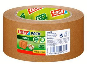 4042448124227 - Packband tesapack® Paper ecoLogo® aus Papier 50 m x 50 mm Stärke 107 µ 6 Rollen