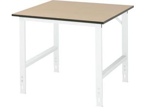 4040376152299 - Arbeitstisch höhenverstellbar Gestell 60 x 30 mm MDF-Platte BxT 1000 x 1000 mm lichtgrau RAU
