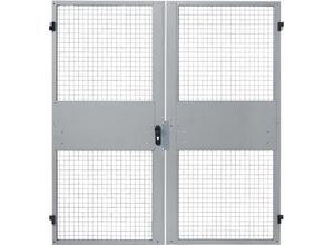 4052941831768 - Zweiflügeltüren für Gittertrennwandsystem B 2000 x H 2070 mm hellsilber