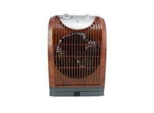 7640110926239 - Keramik Heizlüfter WOODY 2 1000 2000 W 2 Heizstufen & 1 Ventilationsstufe oszillierend Thermostat B 210 x T 300 x H 150 mm Holz-Design