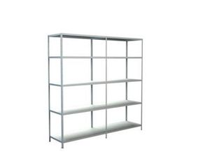 4004514122384 - Steckregal Stecksystem Grund- und Anbauregal Regale Metall BxTxH 200x50x200 cm mit 10 Böden Gr B H T 200 cm x 200 cm x 50 cm weiß Werkstatt-Regale