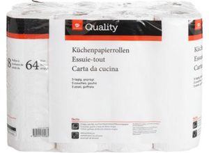 4388040305085 - Küchenpapierrollen 3-lagig 8 Rollen à 64 Blätter