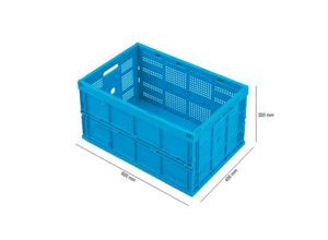 4250685117111 - Faltbox im EURO-Maß FK 643-61 ohne Deckel 60 l blau