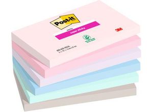 4054596926462 - Haftnotizen 6556SSSOUL Super Sticky Notes Soulful Collection 127x76mm rosa flamingopink flieder denimblau mint grau 405459692 6 Stück