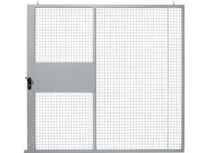 4052941830983 - Schiebetor für Gittertrennwandsystem B 2238 x H 2110 mm hellsilber