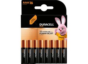 5000394177031 - 5V Batterien 1x16 Duracell Plus Power Boost MN2400 AAA Micro LR03 15V 151262 5000394177031