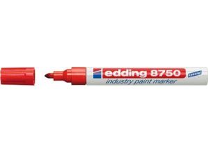 4004764103560 - Lackmarker edding 8750 Rundspitze Strichstärke 2-4mm rot 4004764103560 edding 10 Stück