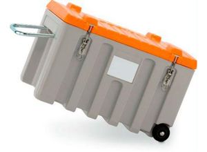 4052886314913 - Cemo - Materialbox Polyethylen grau orange Volumen 250 l BxTxH 1200x600x540 mm Gewicht 18 kg