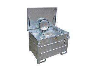 4052462001435 - Sammelbehälter BAUER ASB 450-I Stahlblech Innentank feuerverzinkt stapelbar abschließbar B 1200 x T 885 x H 830 mm
