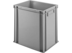 4026698015665 - Ringoplast Kunststoffkasten Serie Unista M400 geschlossene Griffmulde verrippter Boden L 400 x B 300 x H 400 mm grau