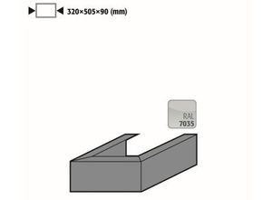 4250101106965 - Adapter für asecos Sicherheitsschränke der S-30 Serie für Umluftfilteraufsatz