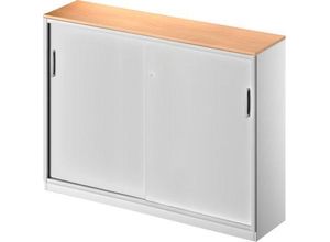 4250510826607 - Genius Schiebetürenschrank TETRIS SOLID 3 OH Mitteltrennwand B 1600 x T 413 x H 1170 mm Buche weißalu