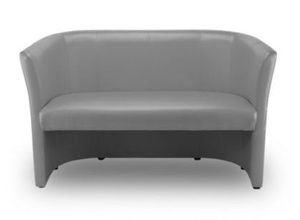 5901747582277 - NowyStyl Zweisitzer-Sofa CLUB DUO Kunstleder (100% Polyester) voll gepolstert Sitzhöhe 455 mm grau
