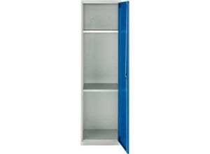 4051273792624 - Genius Reinigungsmittelschrank FS modular individuell erweiterbar 2 Fachböden bis 250 kg B 545 x T 520 x H 1950 mm Stahl lichtgrau enzianblau