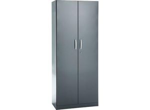 4051273786913 - Büroschrank 5 OH abschließbar mit aufliegenden Türen B 800 mm Basaltgrau