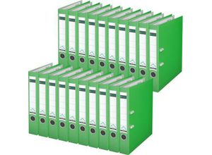 4002432550470 - LEITZ® Ordner 1015 DIN A4 Rückenbreite 52 mm 20 Stück hellgrün